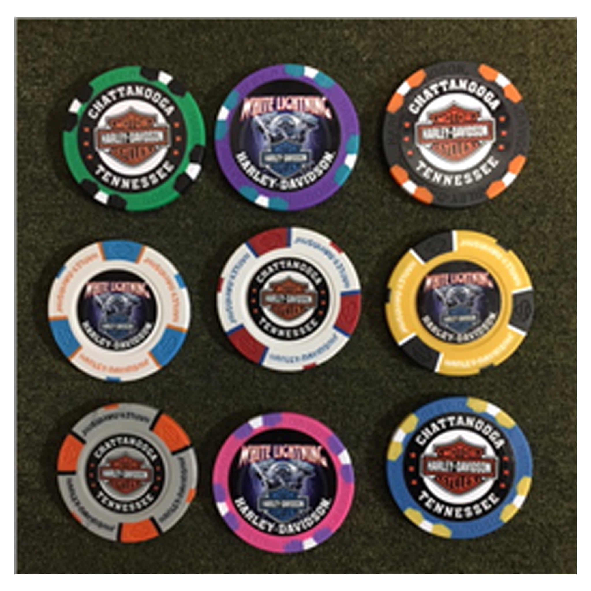 Harley Davidson Dealership Poker Chips